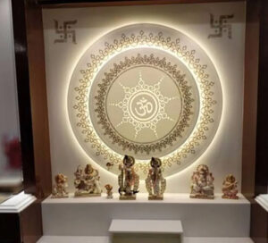 Backlit Corian Mandirs - Divine Aura Call 8512809607